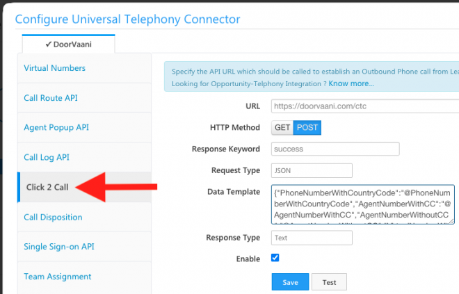 DoorVaani Telephony Integration with LeadSquared CRM | DoorVaani Blog